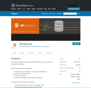 WordPress Veritabanı Optimize Etme - WP Optimize Eklentileri » İnceleGo